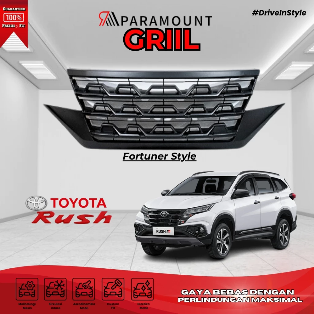 Grill Paramount Auto Toyota Rush (FORTUNER STYLE) - Paramount Auto
